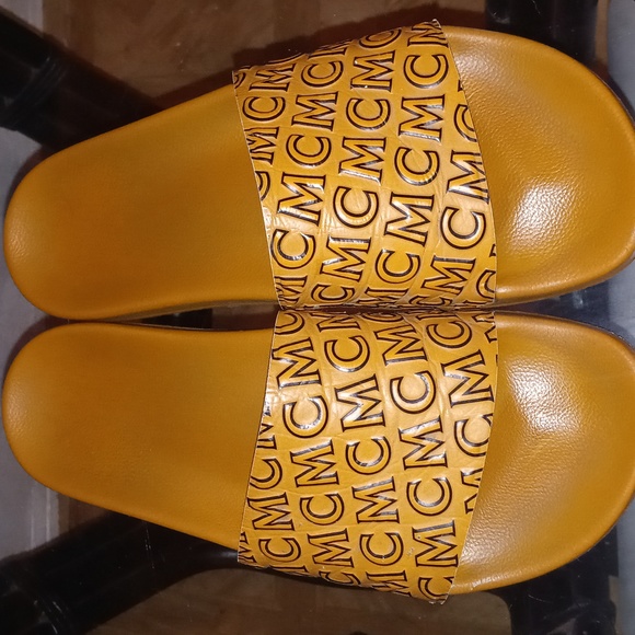 MCM | Shoes | Mcm Opentoe Sandalsslides Used | Poshmark